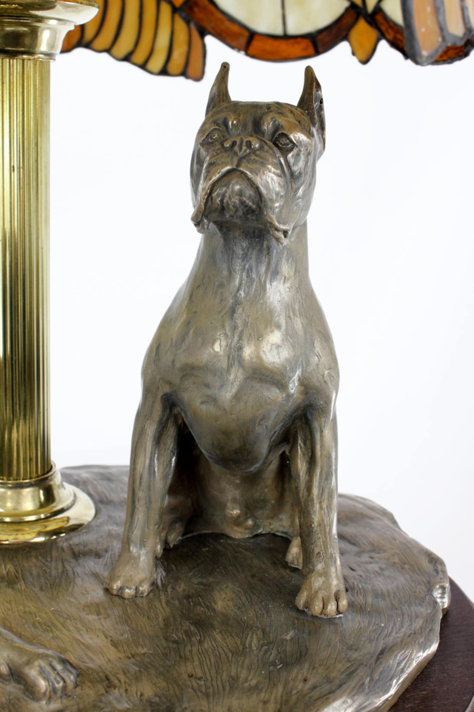 Boxer, Dog Lamp Statue, Tiffany Shade, Limited Edition, Artdog - Etsy