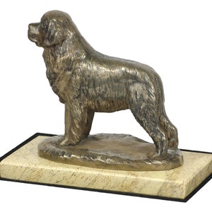 Newfoundland, Dog Sand Marble Base Statue, Limited Edition, Artdog ...
