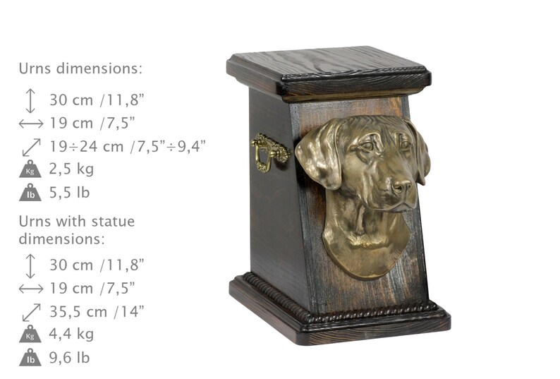 Urn for Dogs Ashes With a Rhodesian Ridgeback ART-DOG | Etsy
