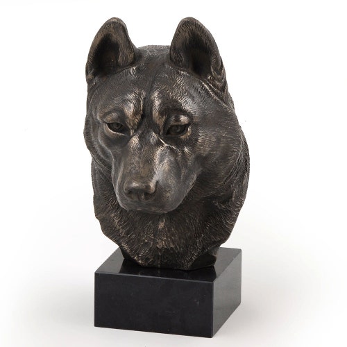 Siberian Husky Dog Marble Statue Limited Edition Artdog. - Etsy