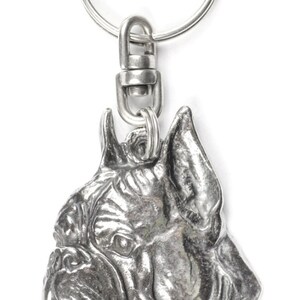 NEW, Boxer (toungue&pointed Ears), Dog Keyring, Key Holder, in Casket ...