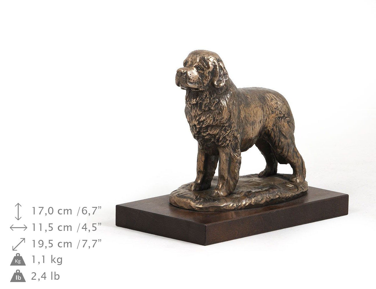 Newfoundland, Dog Wooden Base Statue, Limited Edition, Artdog - Etsy