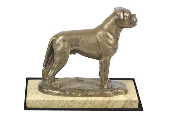 Bullmastiff Dog Sand Marble Base Statue Limited Edition | Etsy