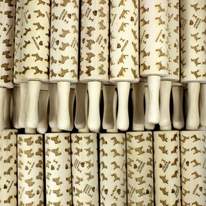 Engraved Rolling Pin - American Eskimo Dog - Laser Engraved Rolling Pin ...