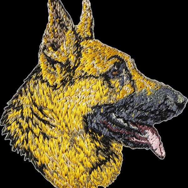 German Shepherd Embroidery Patch - Etsy