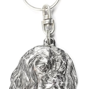 NEW, Cavalier King Charles Spaniel, Dog Keyring, Key Holder, in Casket ...