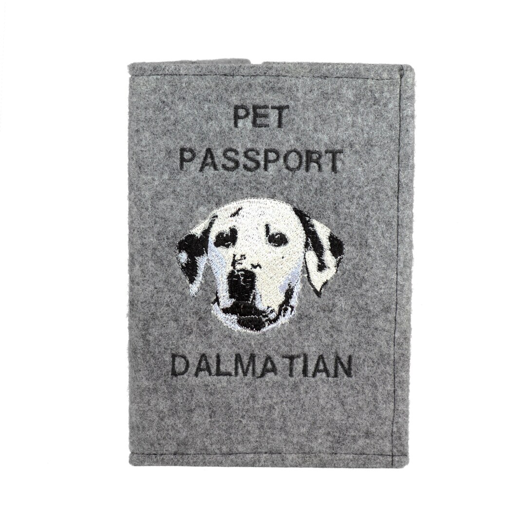 Dalmatian - Passport Wallet for the Dog With Embroidered Pattern. New ...