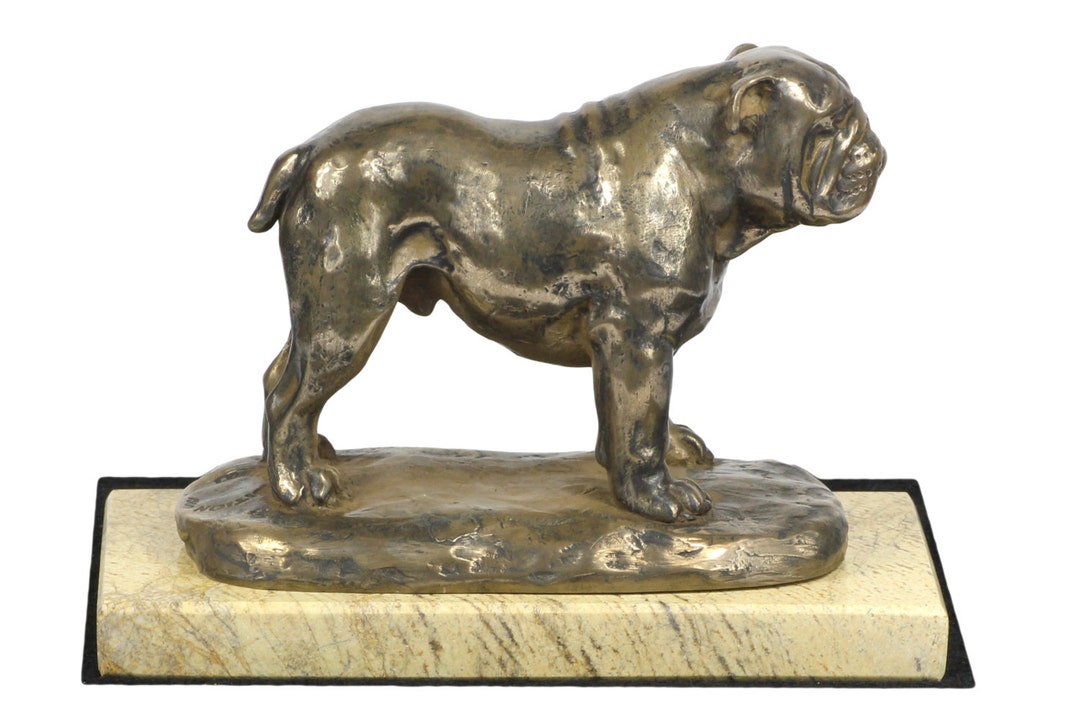 Bulldog, English Bulldog , Dog Sand Marble Base Statue, Limited Edition ...