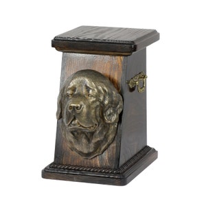 Urn for Dog’s Ashes With a Newfoundland, ART-DOG Cremation Box, Custom ...