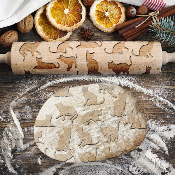 Cat Rolling Pin - Etsy