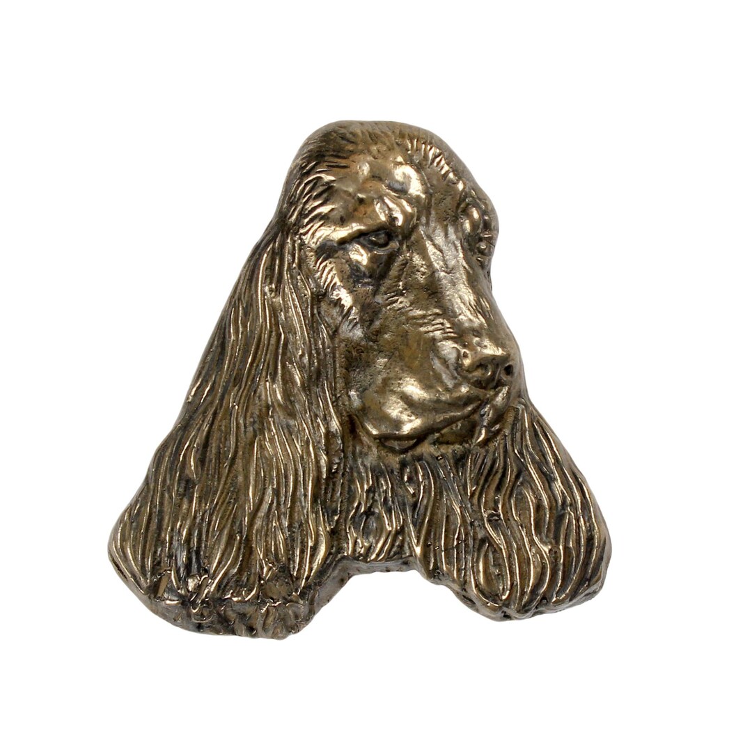 English Cocker Spaniel Bust, Cold Cast Bronze Sculpture, Small Dog Bust ...