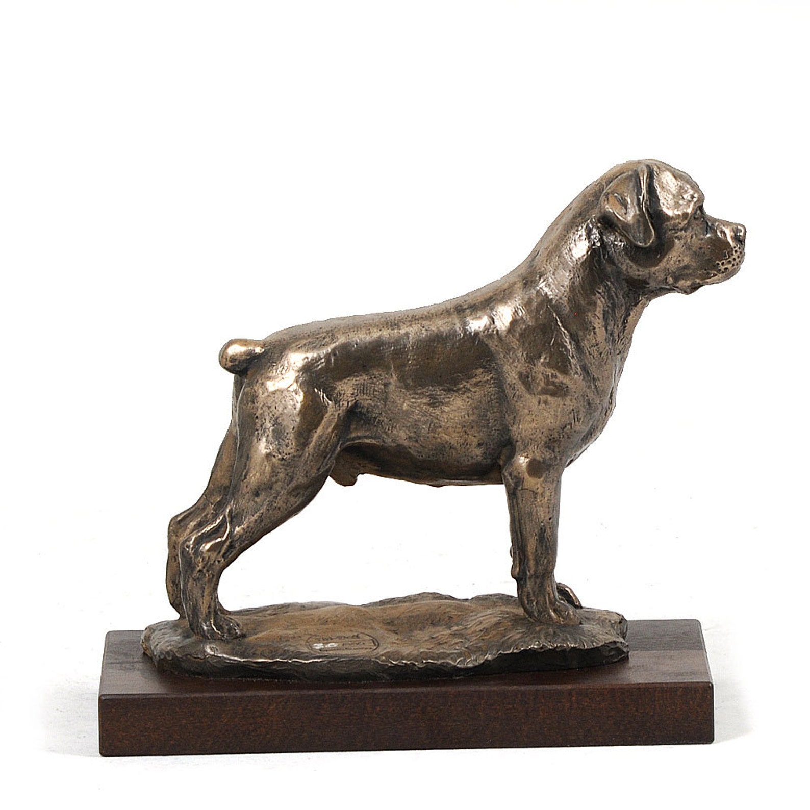 Rottweiler, Dog Wooden Base Statue, Limited Edition, Artdog - Etsy