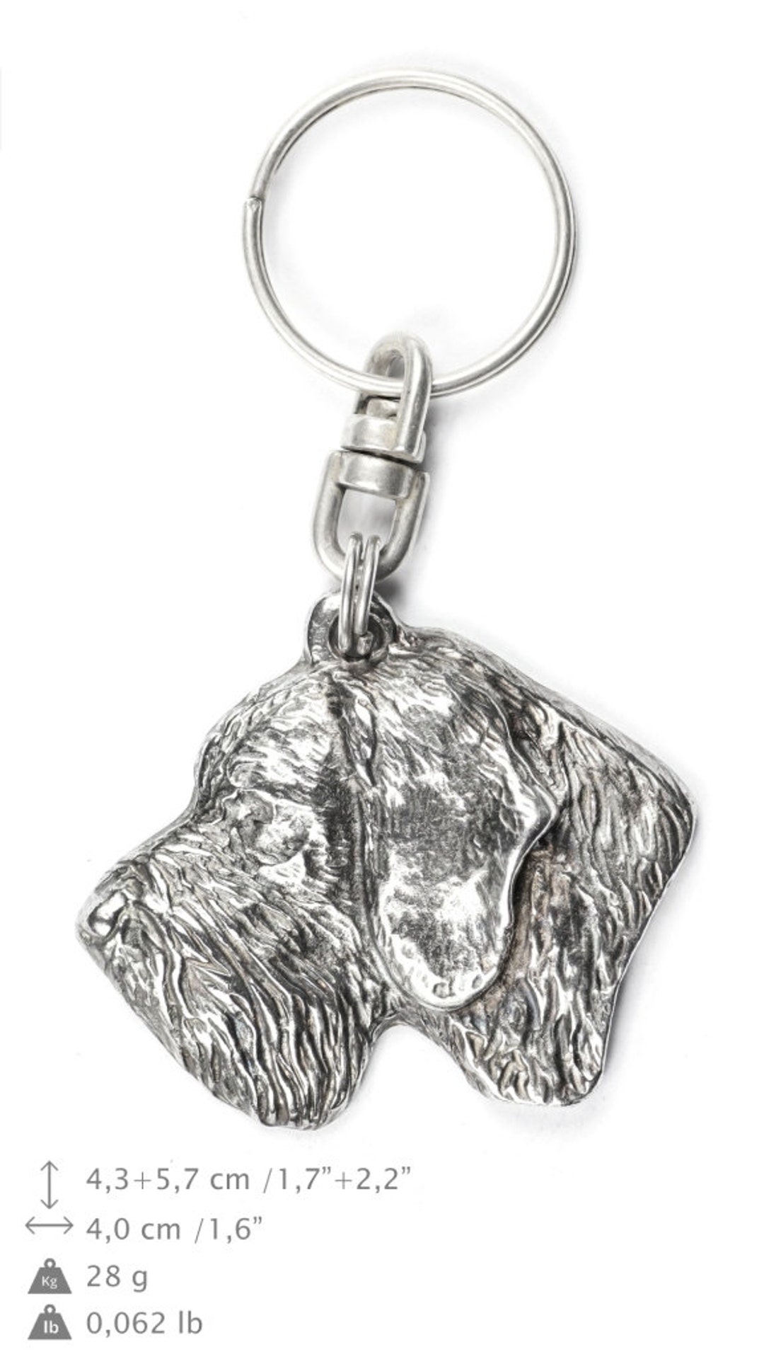 NEW, German Wirehaired Pointer, Dog Keyring, Key Holder, Limited ...