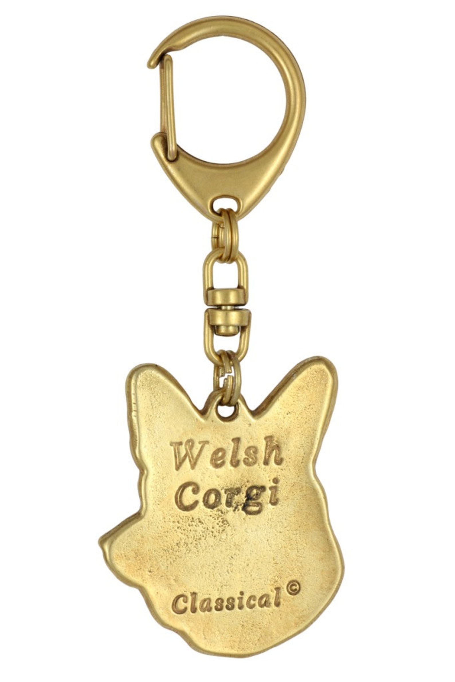 NEW Welsh Corgi millesimal fineness 999 dog keyring in | Etsy