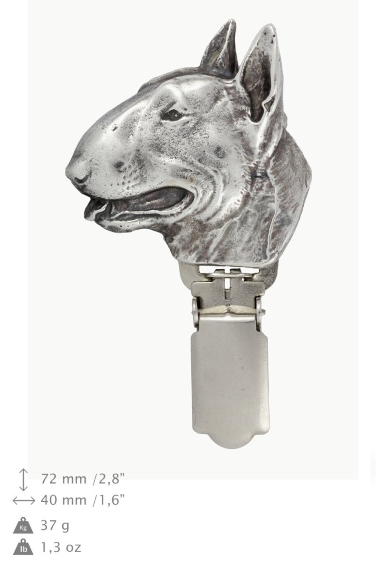 Bullterrier Dog Clipring Dog Show Ring Clip/number Holder - Etsy