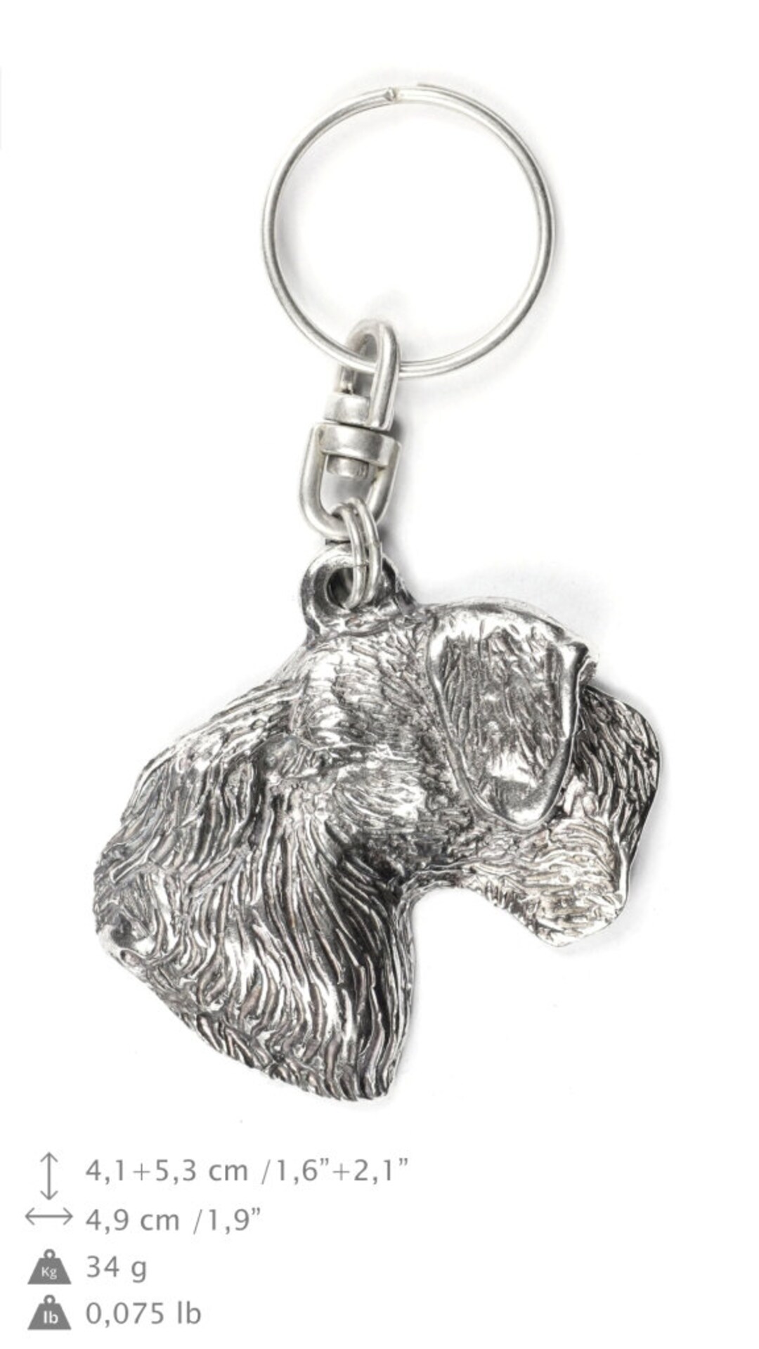 NEW, Cesky Terrier, Dog Keyring, Key Holder, Limited Edition, Artdog ...