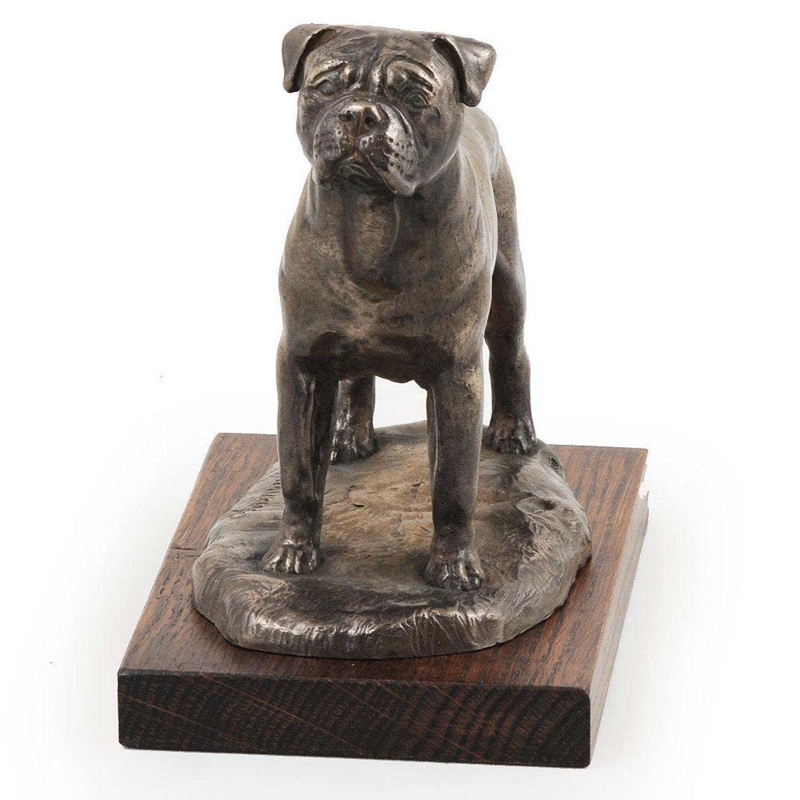 Bullmastiff Dog Wooden Base Statue Limited Edition Artdog - Etsy