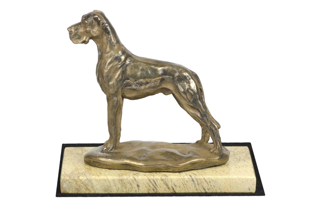 Great Dane, Dog Sand Marble Base Statue, Limited Edition, Artdog. Made ...