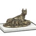 Boxer, Dog White Marble Base Statue, Limited Edition, Artdog. Made of ...