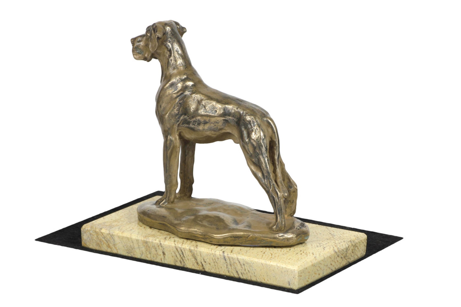 Great Dane, Dog Sand Marble Base Statue, Limited Edition, Artdog. Made ...