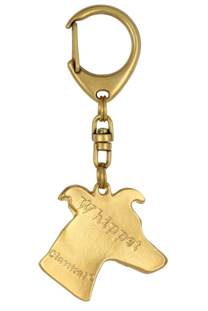 Whippet, Millesimal Fineness 999, Dog Keyring, Keychain, Limited ...