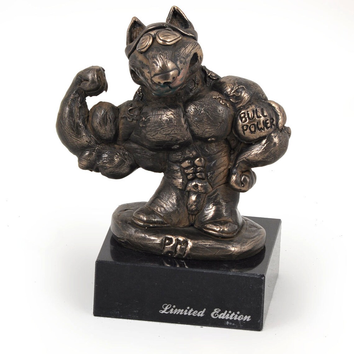 Bull Terrier strongman Dog Marble Statue Limited Edition | Etsy