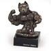 Bull Terrier strongman Dog Marble Statue Limited Edition - Etsy