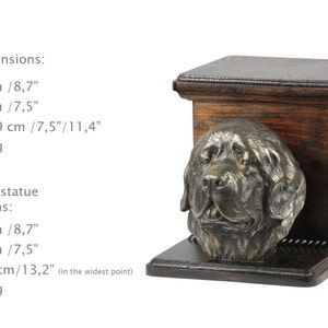 Urn for Dogs Ashes With a Standing Statue newfoundland - Etsy