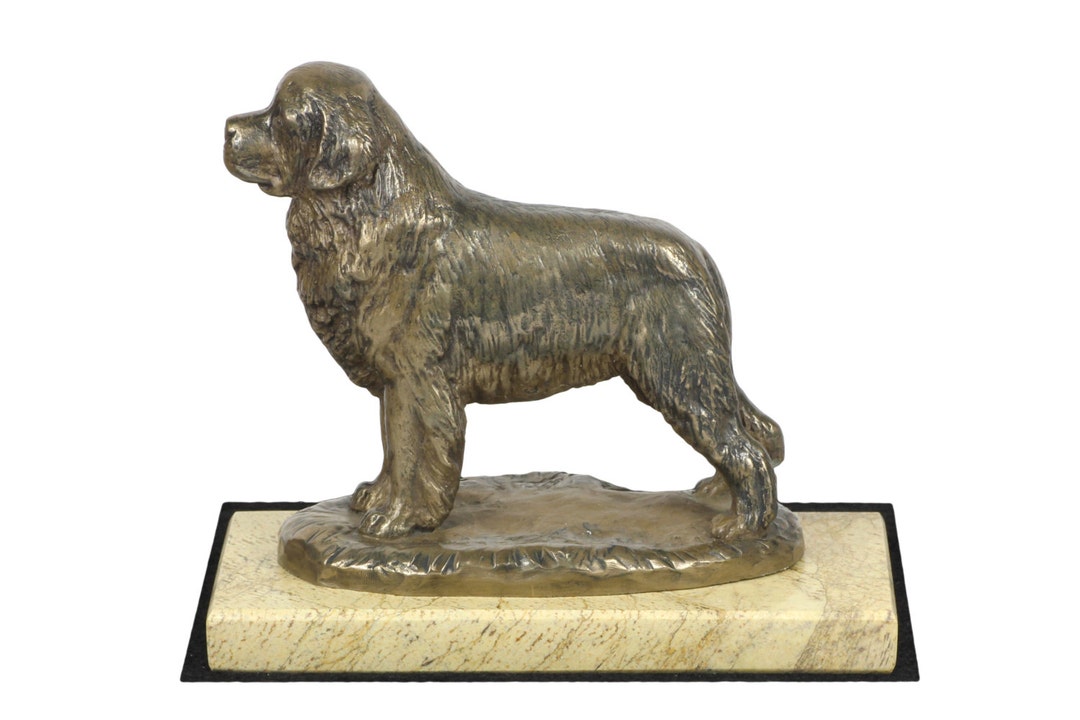 Newfoundland, Dog Sand Marble Base Statue, Limited Edition, Artdog ...
