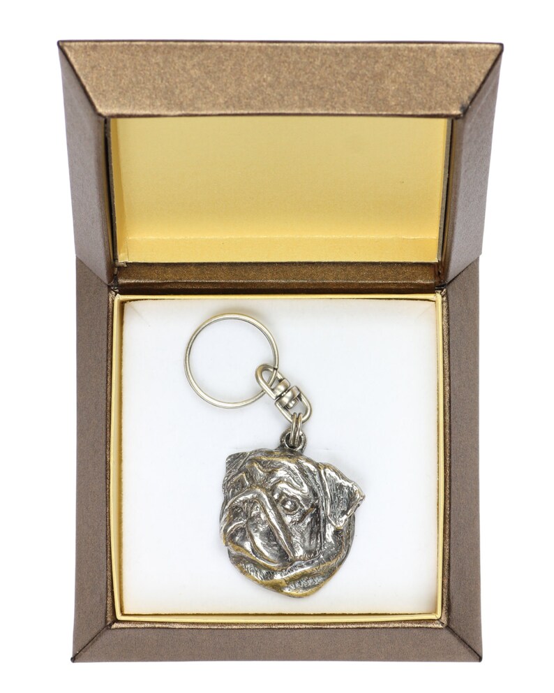 NEW Pug Dog Keyring Key Holder in Casket Limited Edition - Etsy