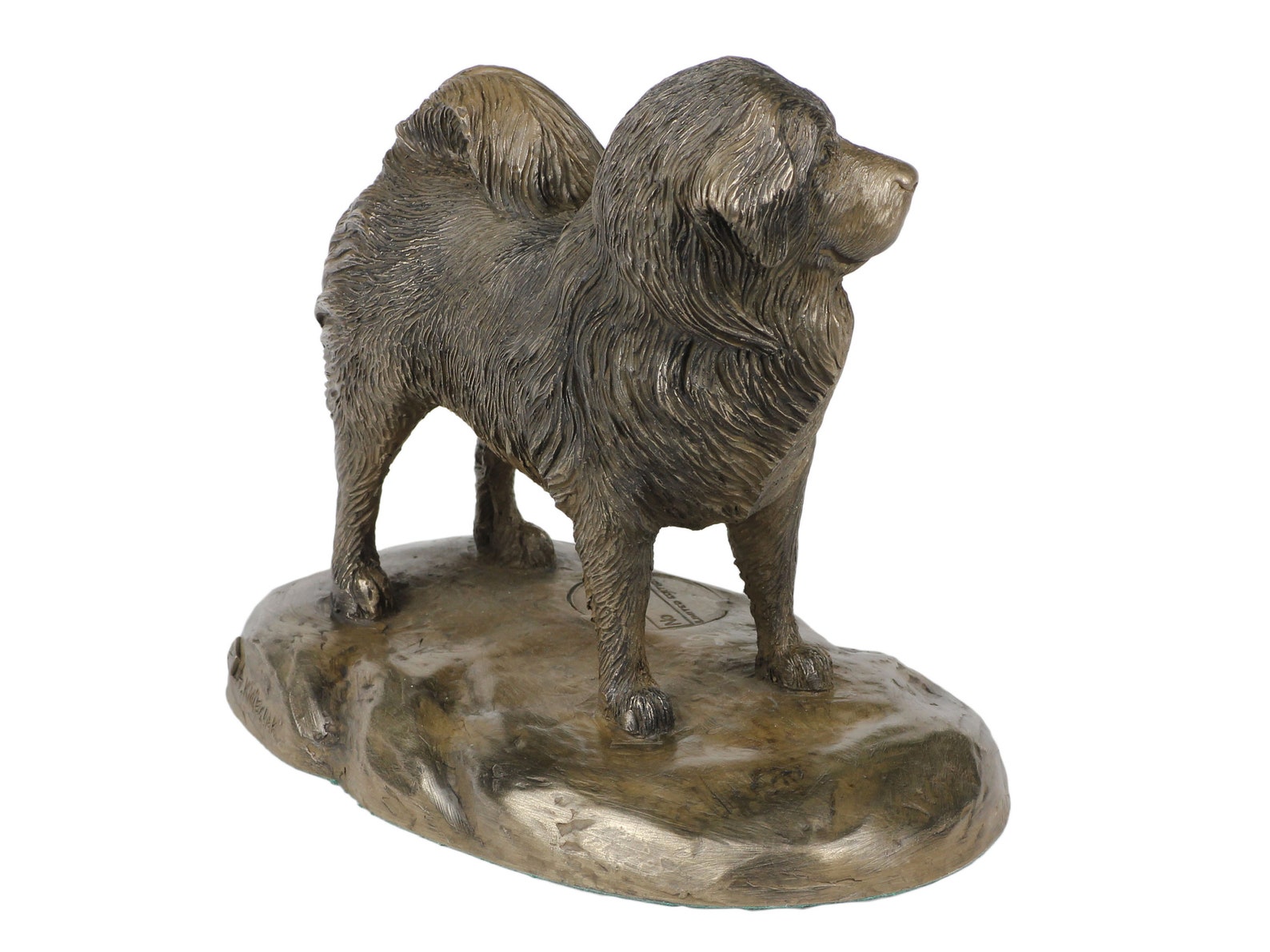 Tibetan Mastiff, Dog Wooden Base Statue, Limited Edition, Artdog - Etsy