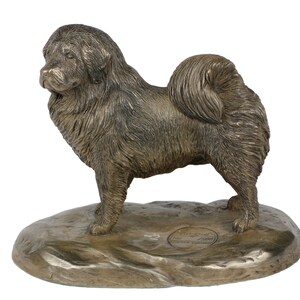 Tibetan Mastiff, Dog Wooden Base Statue, Limited Edition, Artdog - Etsy
