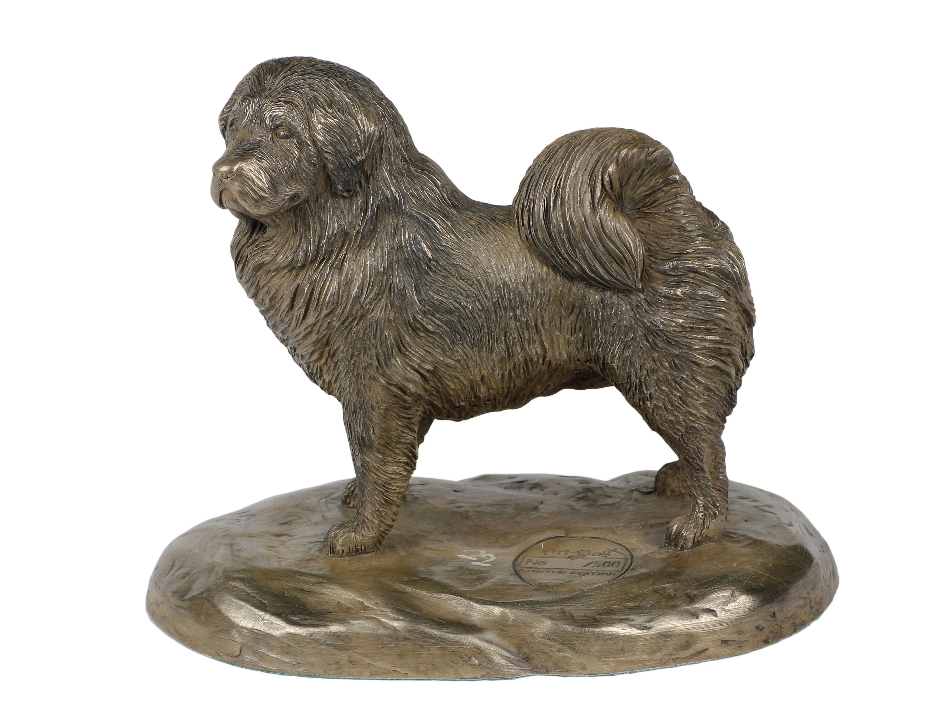 Tibetan Mastiff, Dog Wooden Base Statue, Limited Edition, Artdog - Etsy