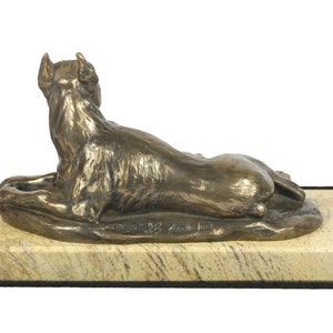 Boxer Dog Sand Marble Base Statue Limited Edition Artdog. - Etsy