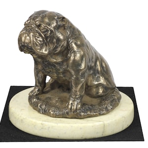 Bulldog, English Bulldog , Dog Sand Marble Base Statue, Limited Edition ...