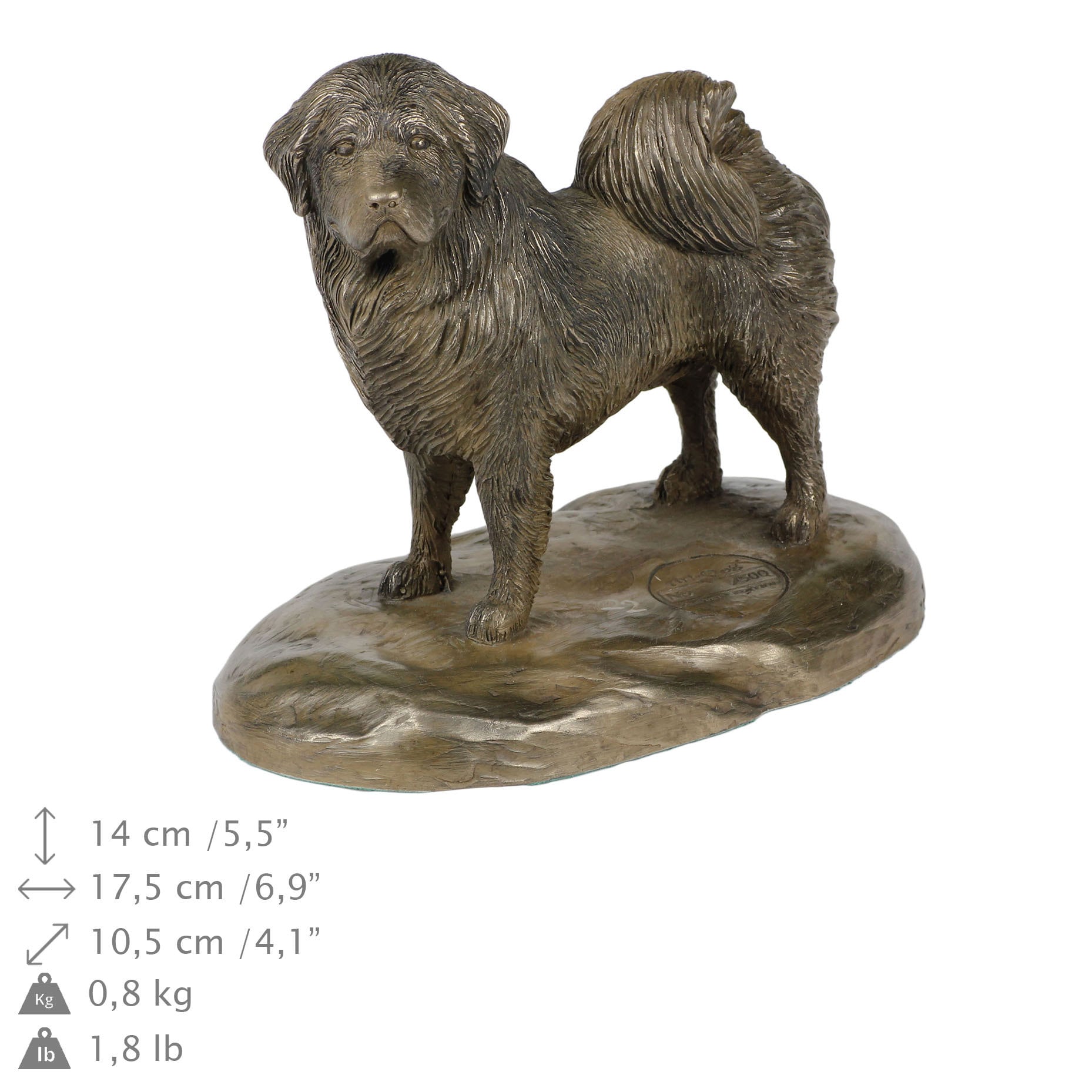 Tibetan Mastiff, Dog Wooden Base Statue, Limited Edition, Artdog - Etsy