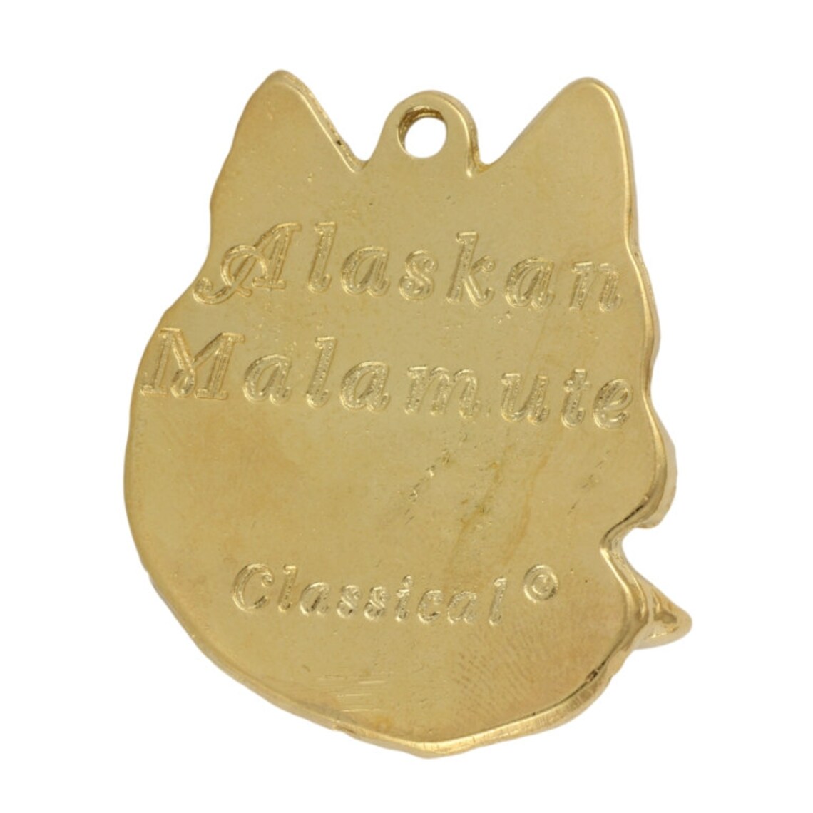 Alaskan Malamute, Mal or Mally, Millesimal Fineness 999, Dog Keyring ...
