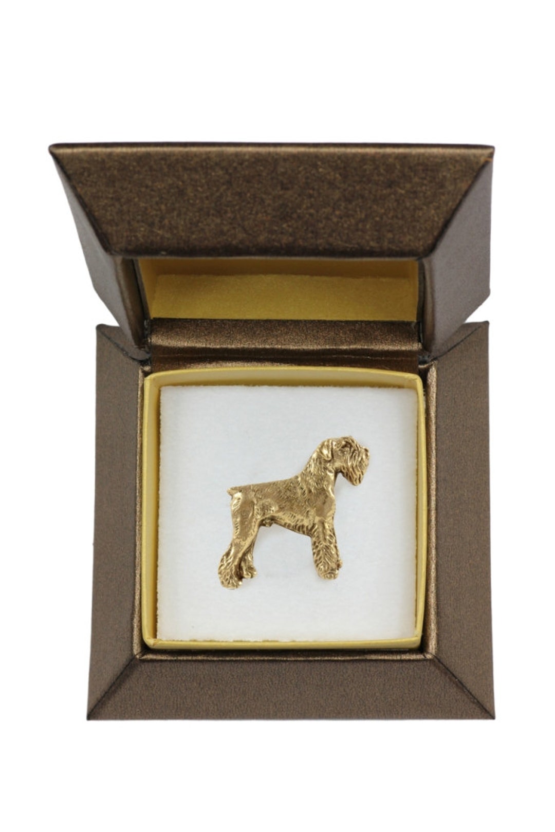 NEW, Schnauzer, Dog Pin, in Casket, Gold Plated, Limited Edition ...