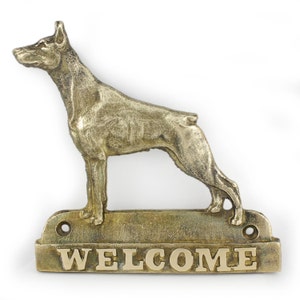 Doberman, Dog Welcome, Hanging Decoration, Limited Edition, Artdog - Etsy