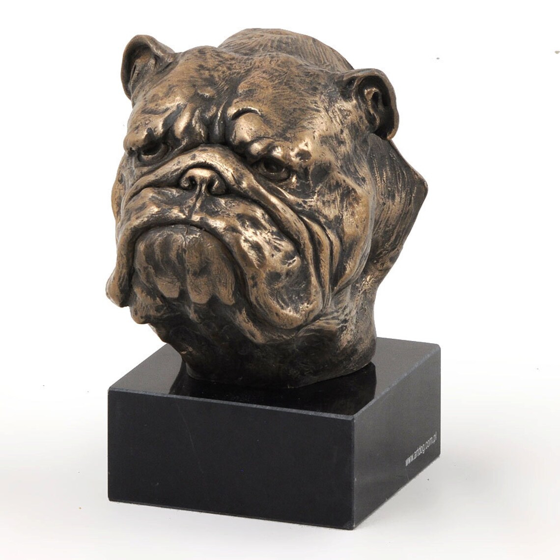English British Bulldog Dog Marble Statue Limited Edition | Etsy
