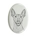 Xoloitzcuintli, Mexican Hairless Dog Gravestone Oval Ceramic Tile With ...