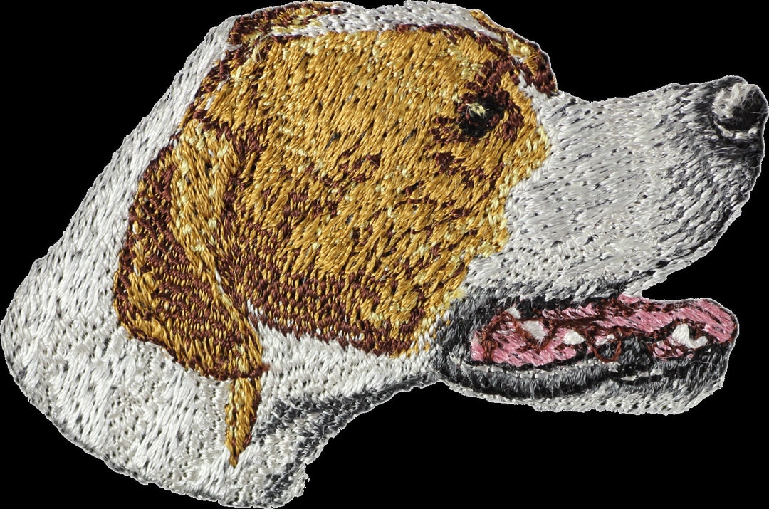 English Pointer - Embroidery, Patch With the Image of a Pedigree Dog ...