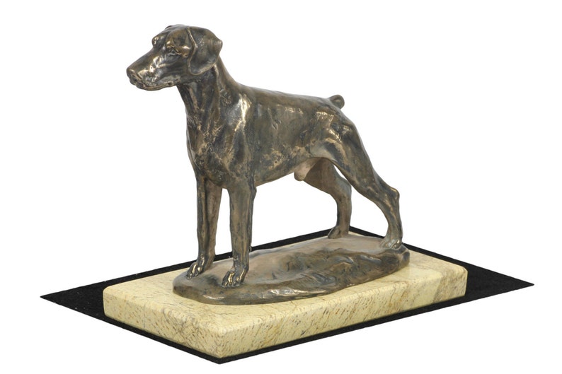 Dobermann , Dog Sand Marble Base Statue, Limited Edition, Artdog. Made ...