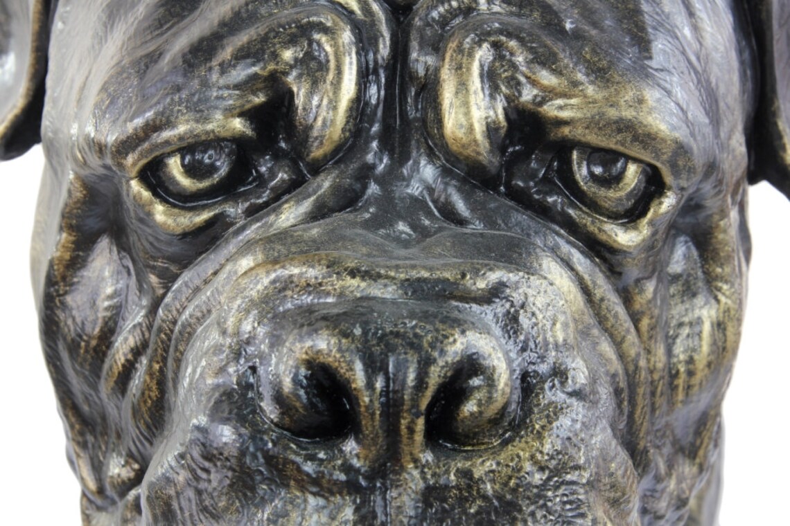 Bullmastiff Dog Big Head Statue Limited Edition Artdog - Etsy