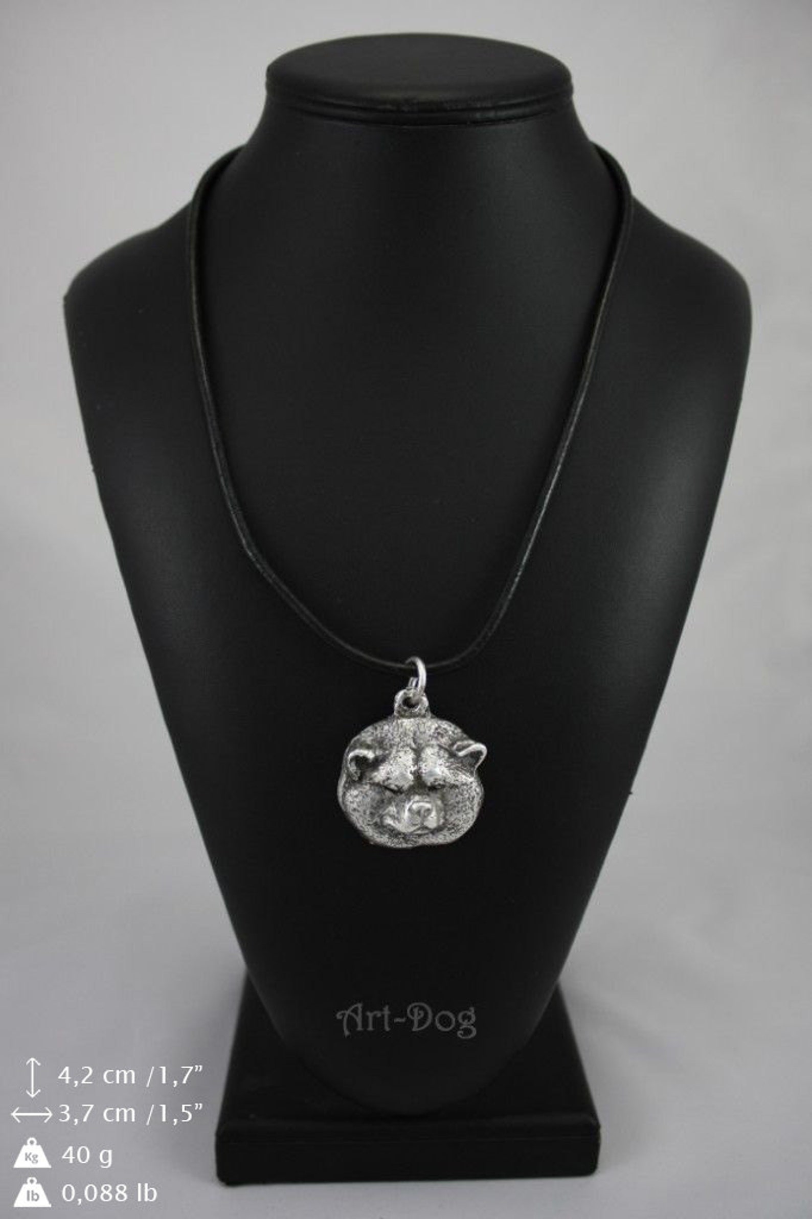 NEW, Akita Inu, Japanese Akita, Dog Keyring and Necklace in Casket ...