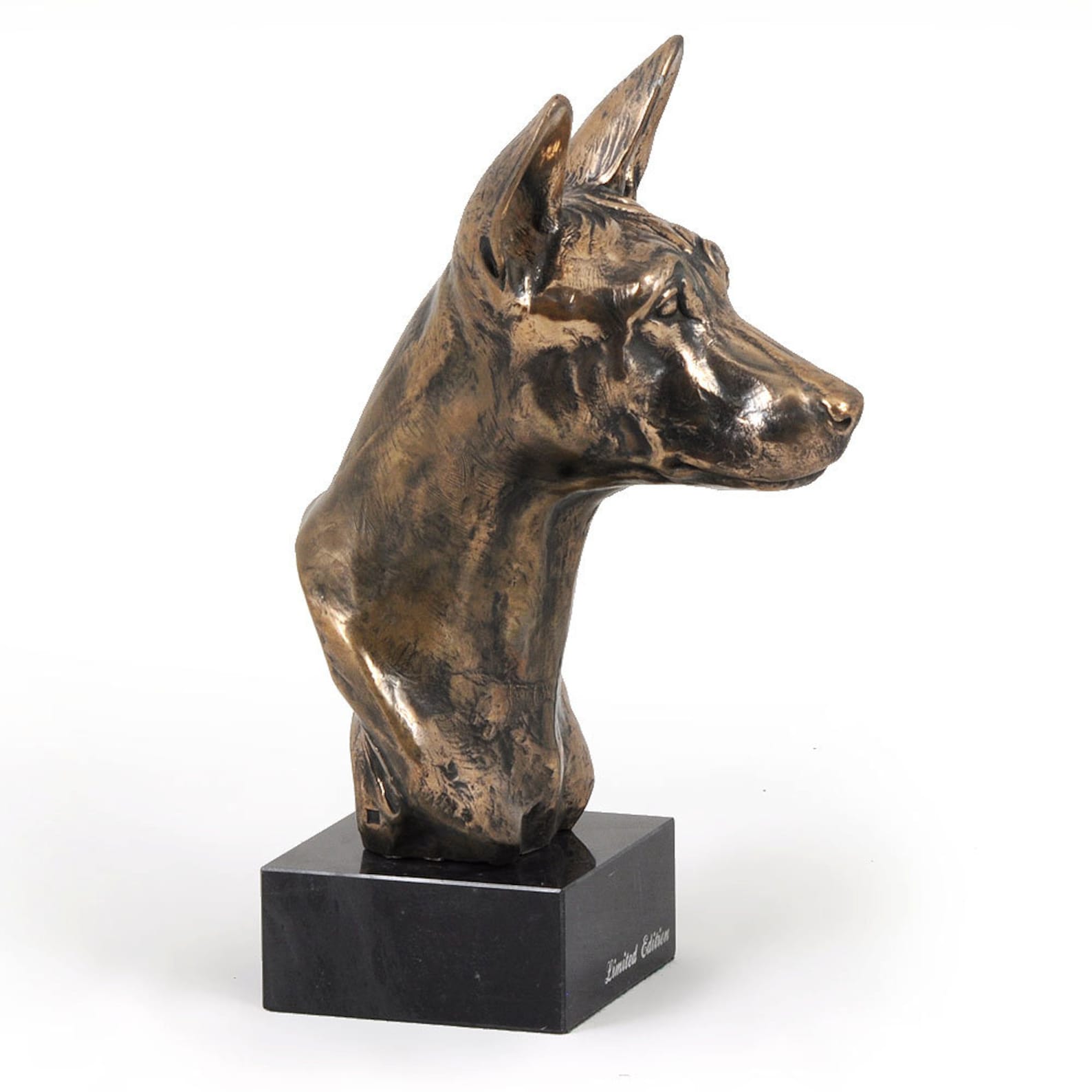 Basenji, Dog Marble Statue, Limited Edition, Artdog. Made of Cold Cast ...