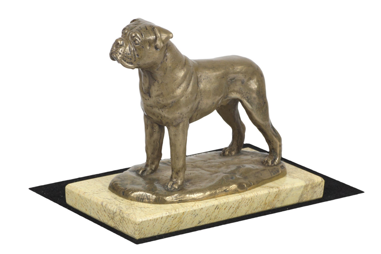 Bullmastiff Dog Sand Marble Base Statue Limited Edition | Etsy