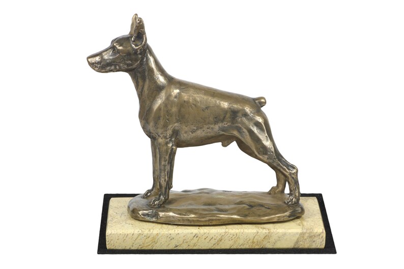Dobermann , Dog Sand Marble Base Statue, Limited Edition, Artdog. Made ...
