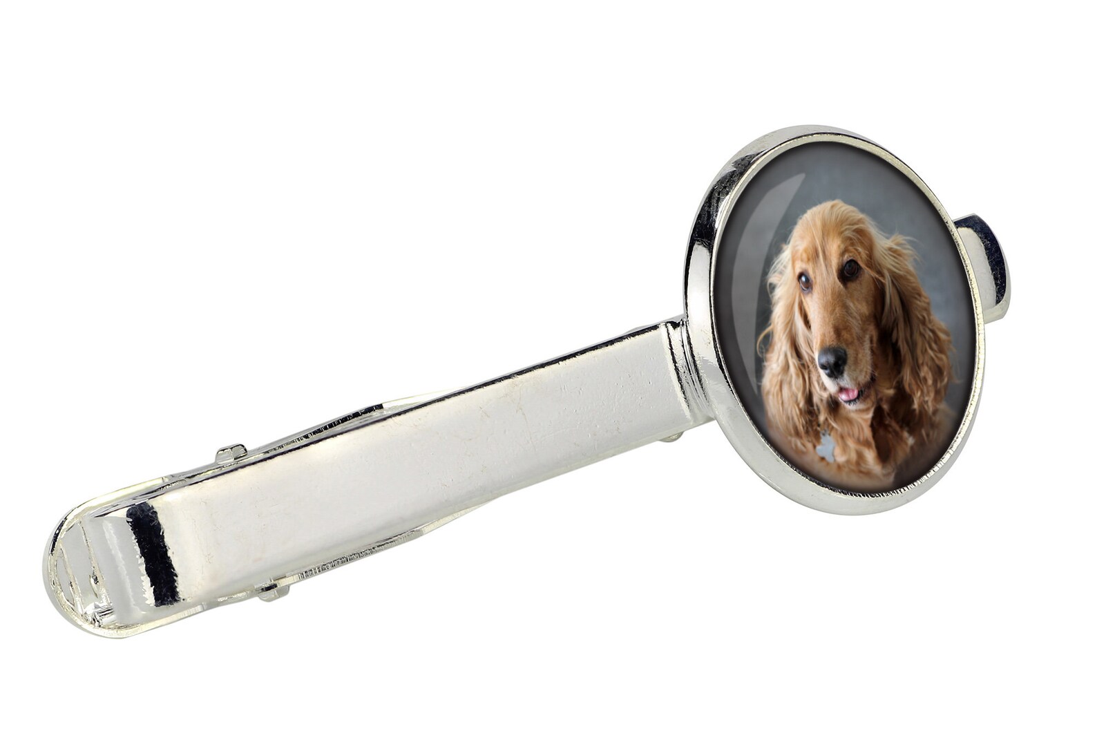 English Cocker Spaniel. Tie Clip for Dog Lovers. Photo Jewellery. Men's ...