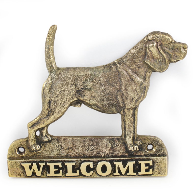 Beagle, Dog Welcome, Hanging Decoration, Limited Edition, Artdog - Etsy